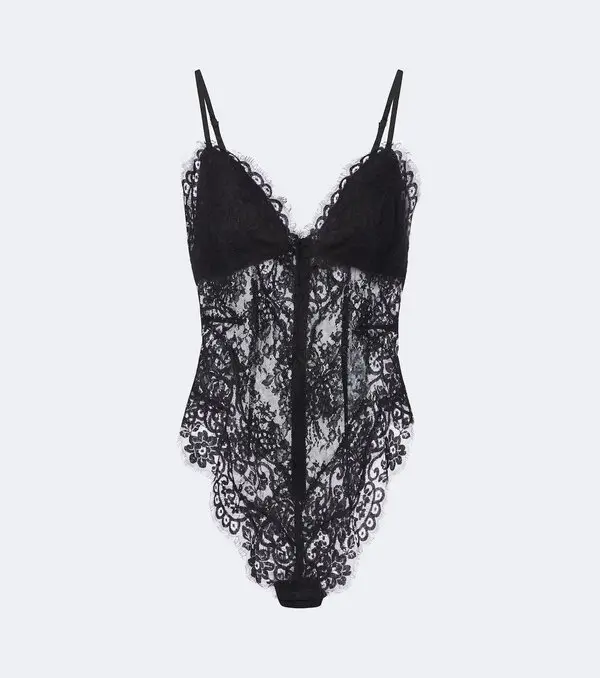 Zimmermann Lace Bodysuit - Black