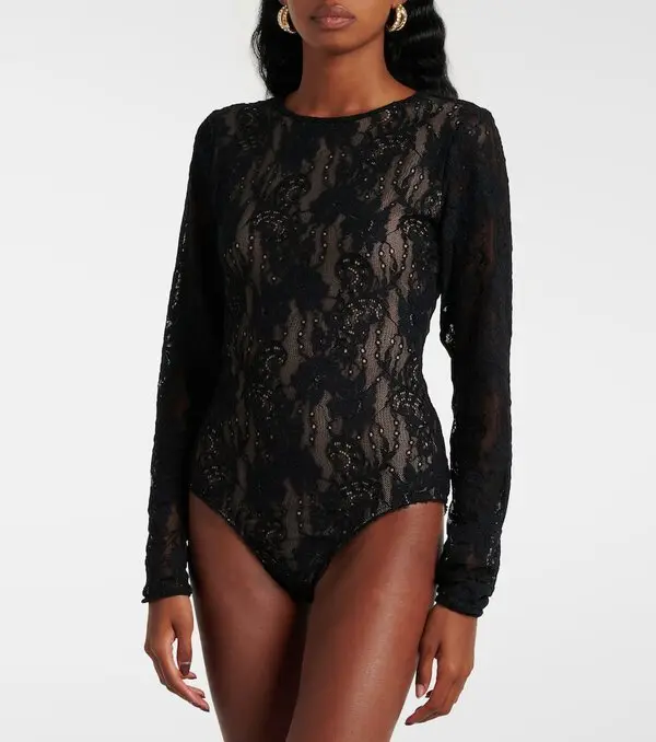 Zimmermann Lace Bodysuit - Black