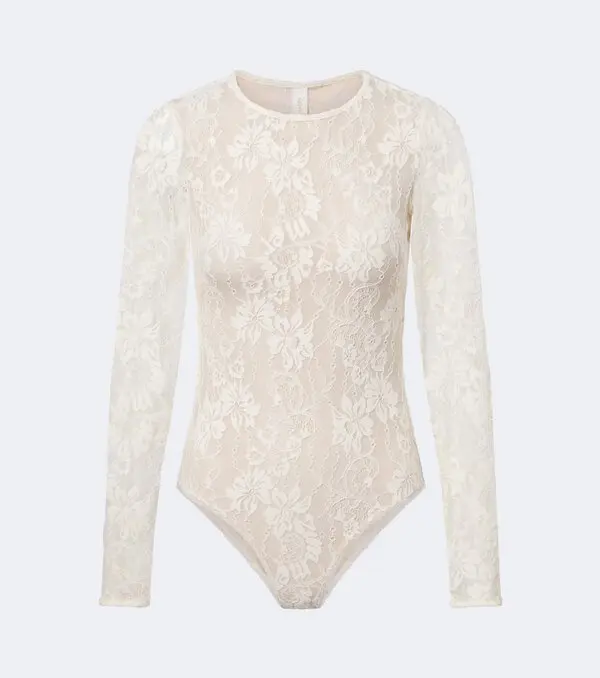 Zimmermann Lace Bodysuit - White
