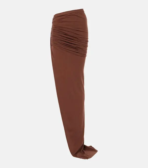 Rick Owens Edfu Maxi Skirt - Orange