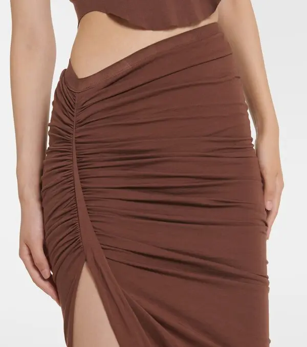 Rick Owens Edfu Maxi Skirt - Orange