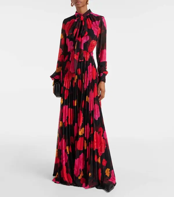 Erdem Floral Pleated Gown