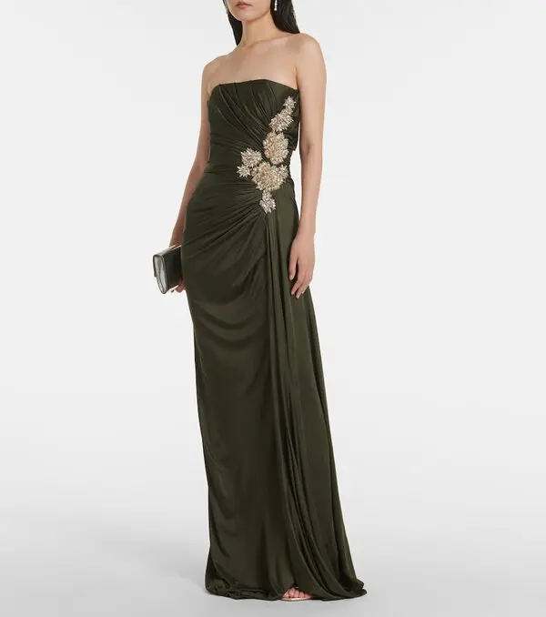 Costarellos Elettra Embellished Gown