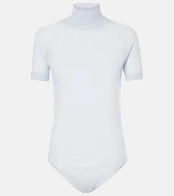 Alaïa Wool Bodysuit - Blue