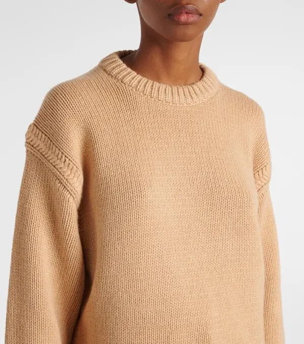 Chloé Cashmere And Cotton Sweater - Beige