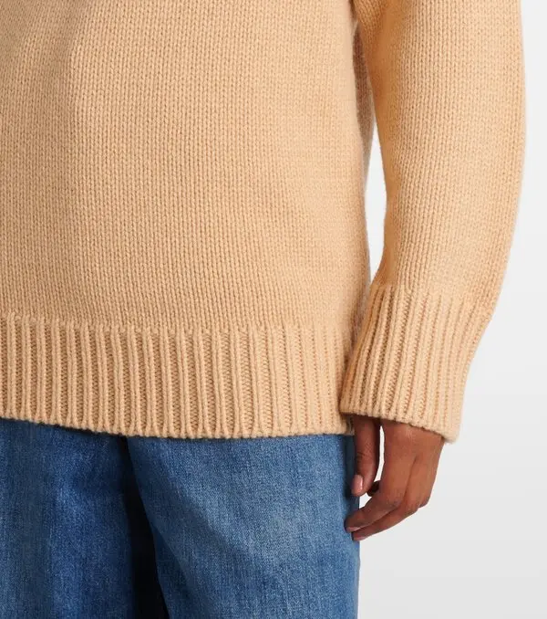 Chloé Cashmere And Cotton Sweater - Beige