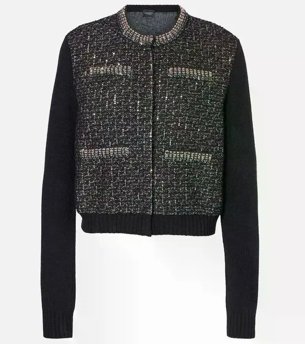 Giambattista Valli Sequined Wool Cardigan