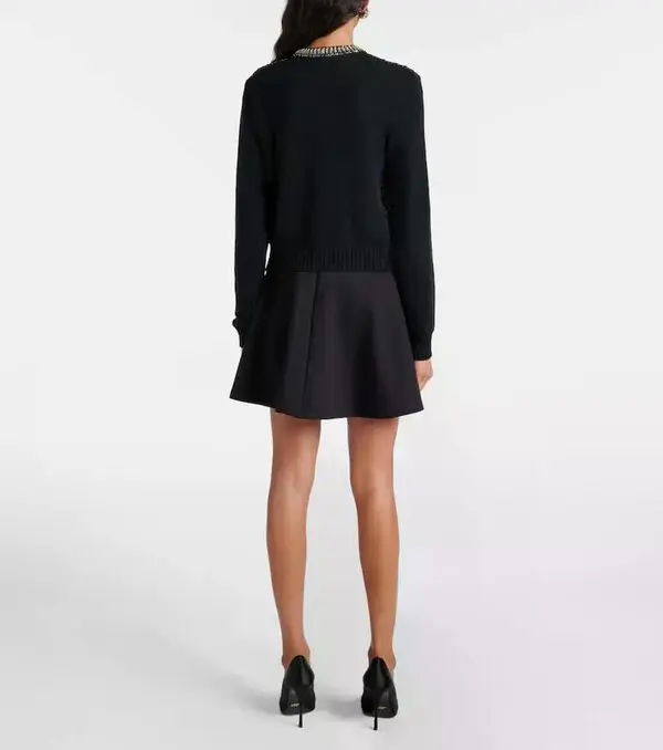 Giambattista Valli Sequined Wool Cardigan