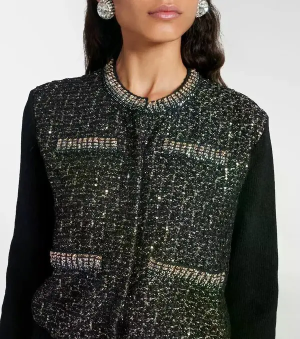 Giambattista Valli Sequined Wool Cardigan