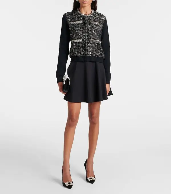 Giambattista Valli Sequined Wool Cardigan