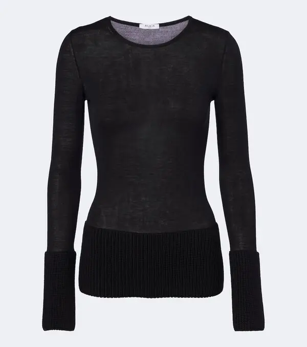 Alaïa Wool Sweater - Black