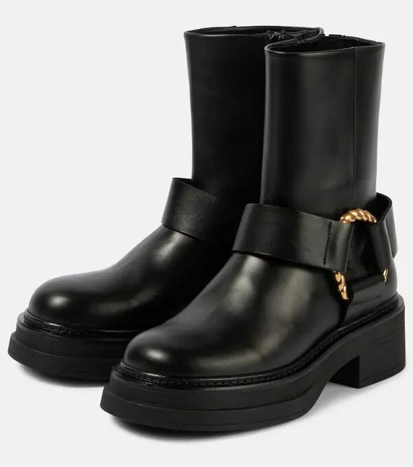 Dorothee Schumacher Leather Combat Boots