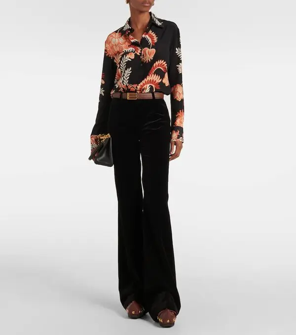 Etro Printed Silk Crêpe De Chine Blouse