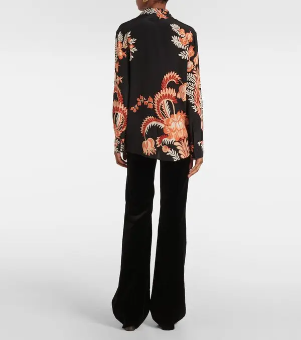 Etro Printed Silk Crêpe De Chine Blouse