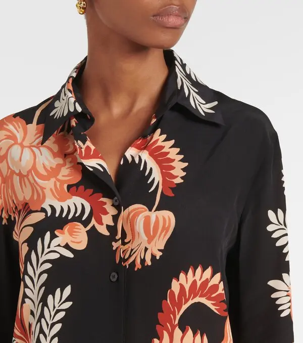 Etro Printed Silk Crêpe De Chine Blouse