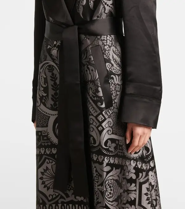 Etro Silk-blend Belted Coat