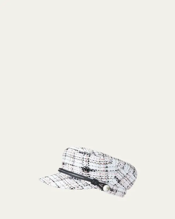 MAISON MICHEL New Abbey Tweed Cap - Multi