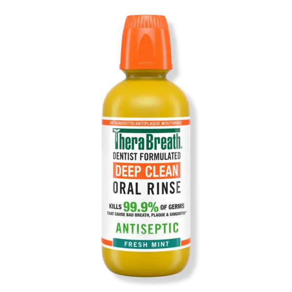 THERABREATH Deep Clean Antiseptic Oral Rinse Fresh Mint - One-color