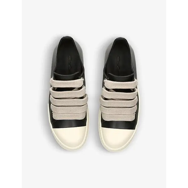 Rick Owens Jumbo Lace Low-top Leather Trainers