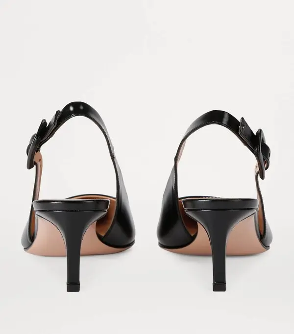 GIANVITO ROSSI Leather Lindsay Tokio Slingback Heels