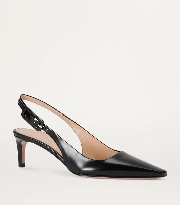 GIANVITO ROSSI Leather Lindsay Tokio Slingback Heels
