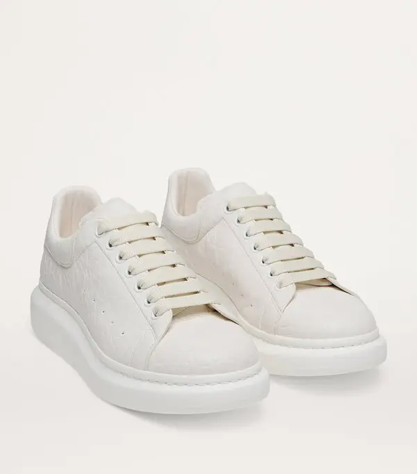 Alexander McQueen Leather Oversized Sneakers - White