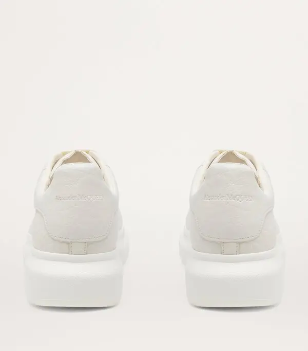 Alexander McQueen Leather Oversized Sneakers - White