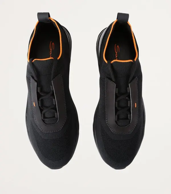 Santoni Technical-knit Runner Sneakers