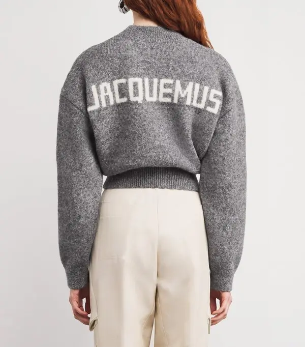 Jacquemus Alpaca Wool-blend Sweater - Grey