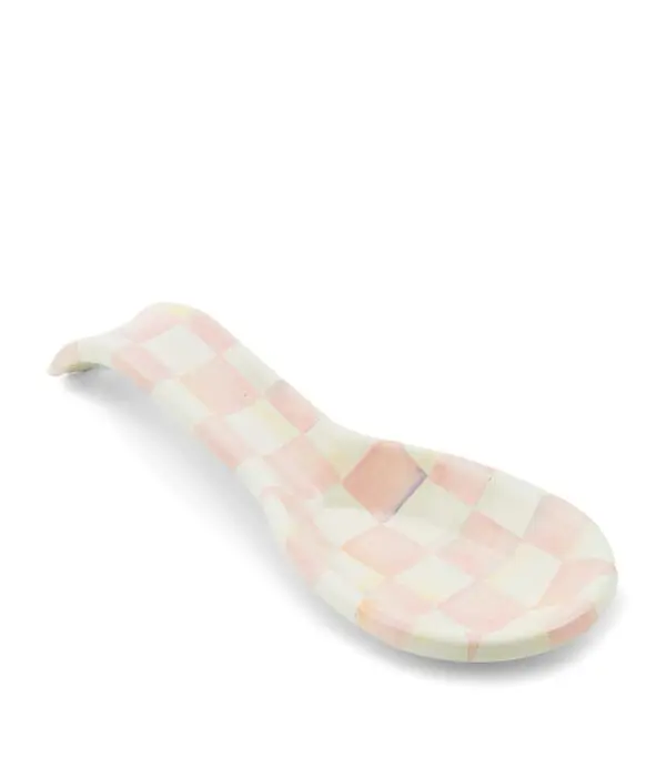 MACKENZIE-CHILDS Rosy Check Spoon Rest
