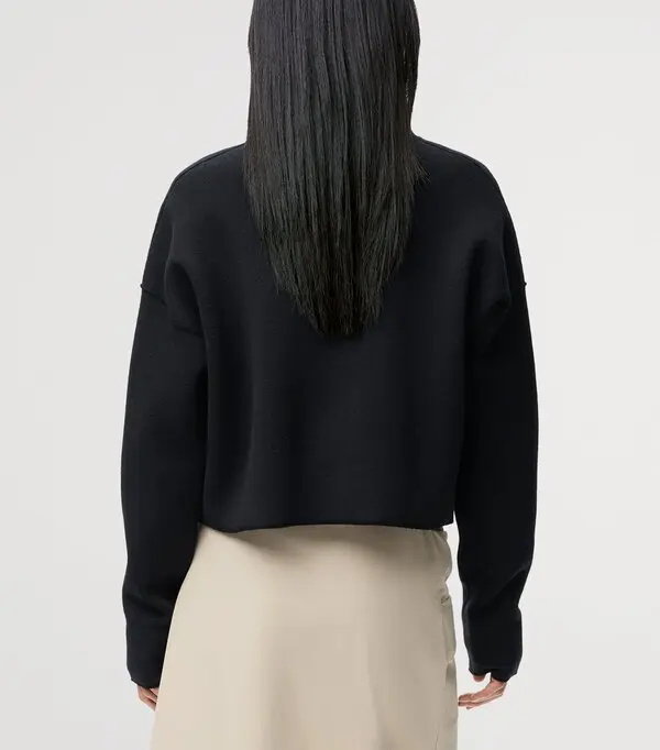 Loewe Wool-blend Anagram Sweater - Black