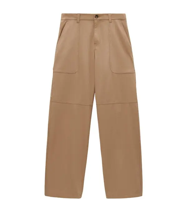 Loewe Cotton-blend Cargo Trousers - Beige
