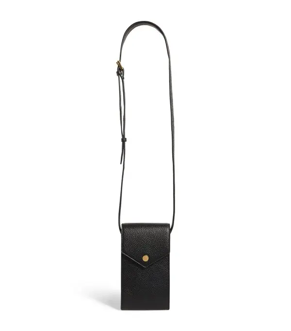 Harrods Leather Phone Pouch - Black
