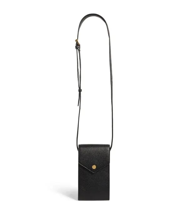 Harrods Leather Phone Pouch - Black