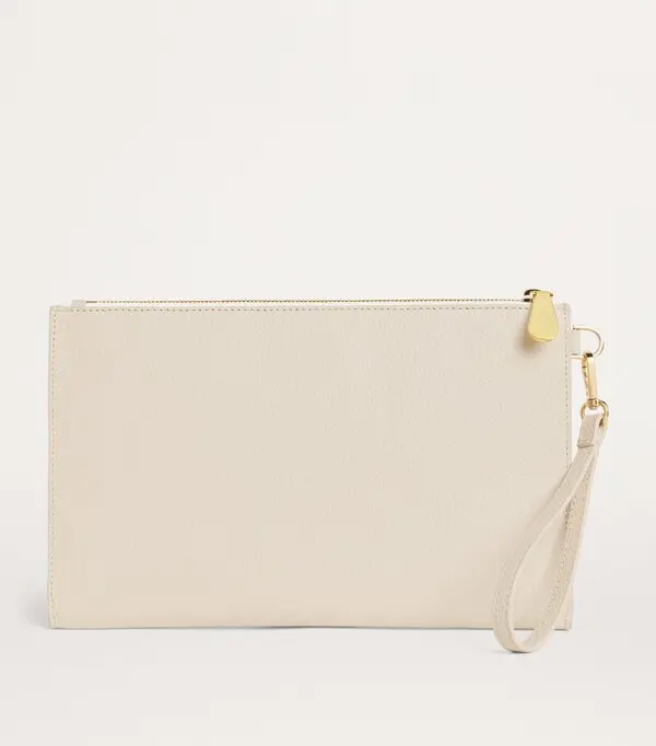 Harrods Medium Pebbled Leather Pouch