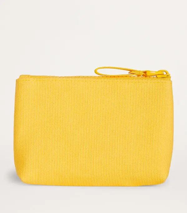 Harrods Cotton Logo Coin Purse - Yellow