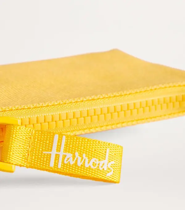 Harrods Cotton Logo Coin Purse - Yellow