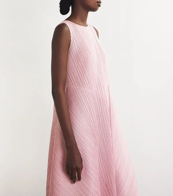 Issey Miyake Solar Flare Midi Dress - Pink | Editorialist