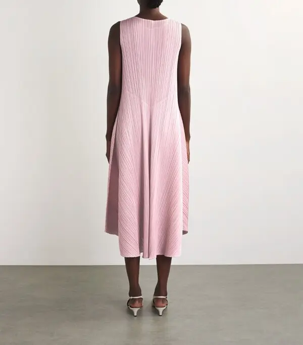 Issey Miyake Solar Flare Midi Dress - Pink | Editorialist