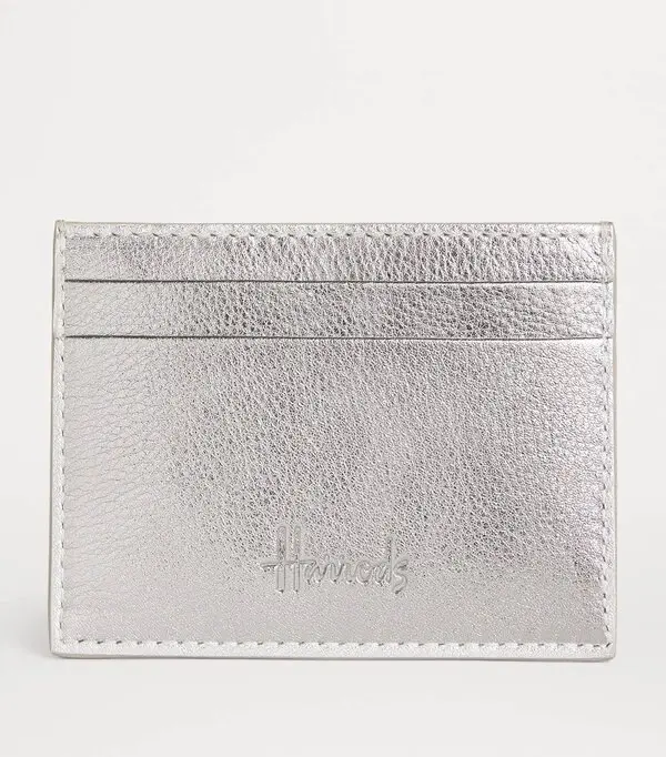 Harrods Leather Metallic Card Holder