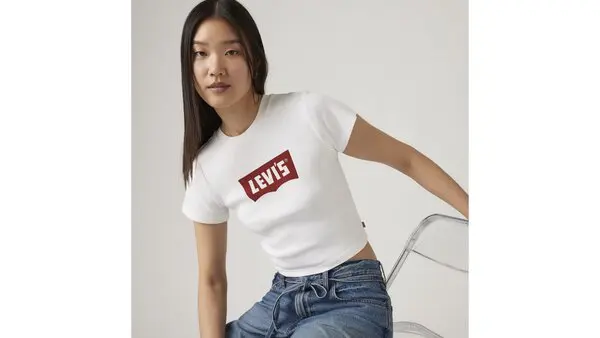 LEVI'S Graphic Essential Sporty T-shirt - Bright White