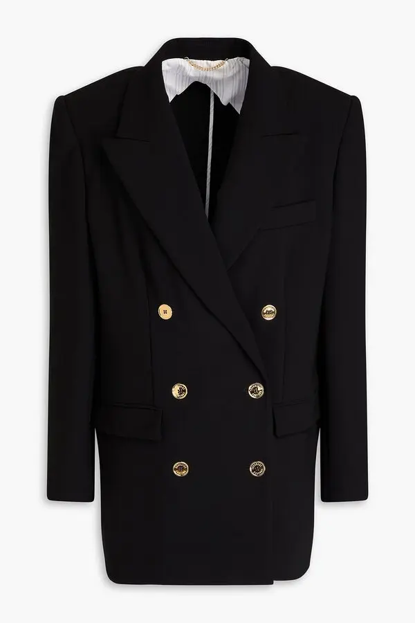 Moschino Twill Double-breasted Blazer
