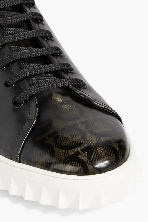 FERRAGAMO Cube Logo-print Sneakers