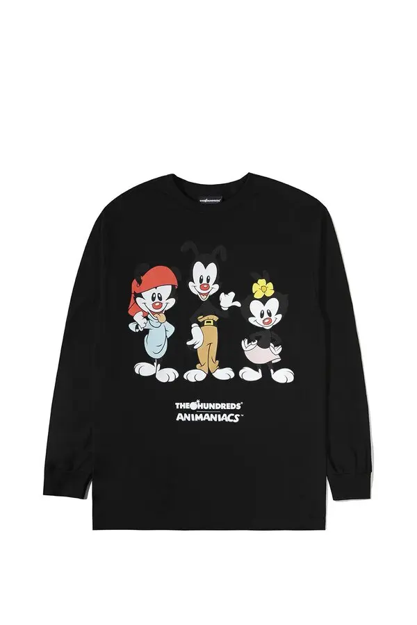 THE HUNDREDS X Anamaniacs Character Long Sleeve T-shirt