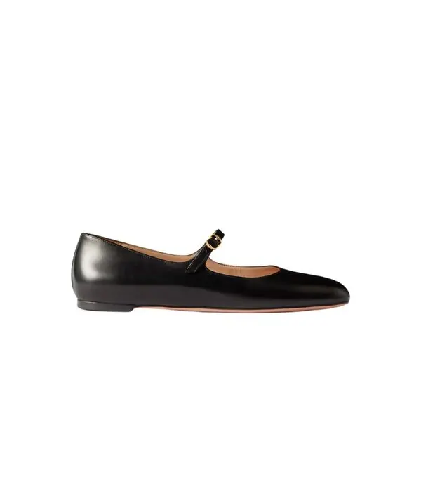 Bally Banya Leather Mary Jane Ballet Flats - Black