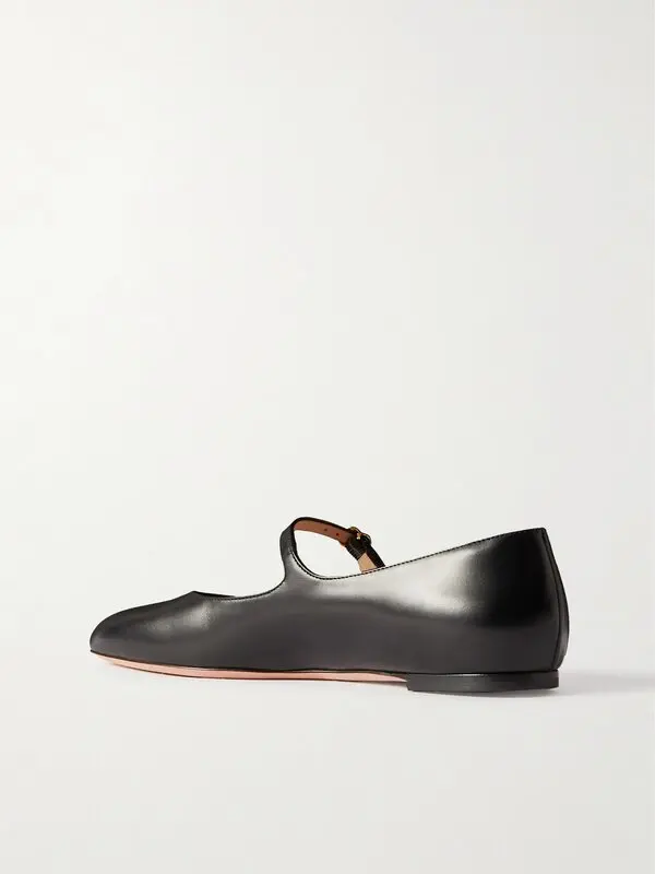 Bally Banya Leather Mary Jane Ballet Flats - Black