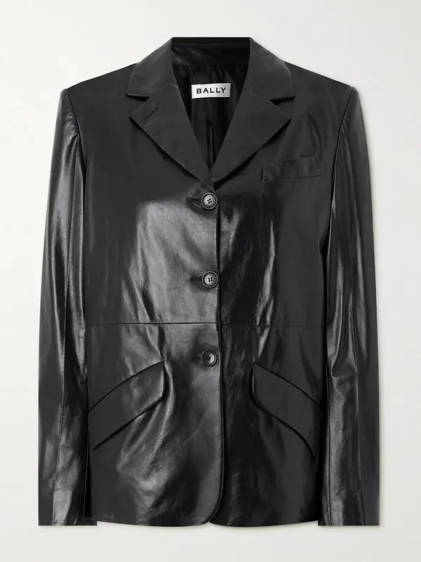 Bally Leather Blazer