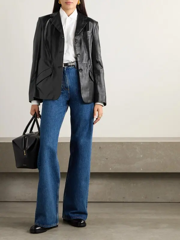 Bally Leather Blazer