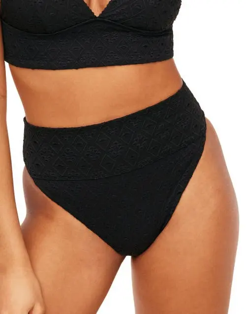 ADORE ME Madelaine High-waisted Bikini Bottom - Black