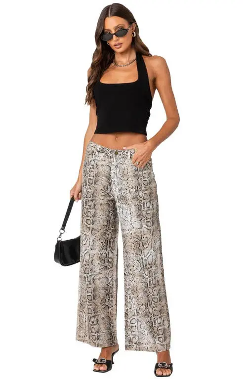EDIKTED Rib Crop Halter Top